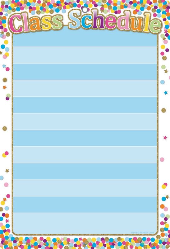 Class Schedule Poly Chart