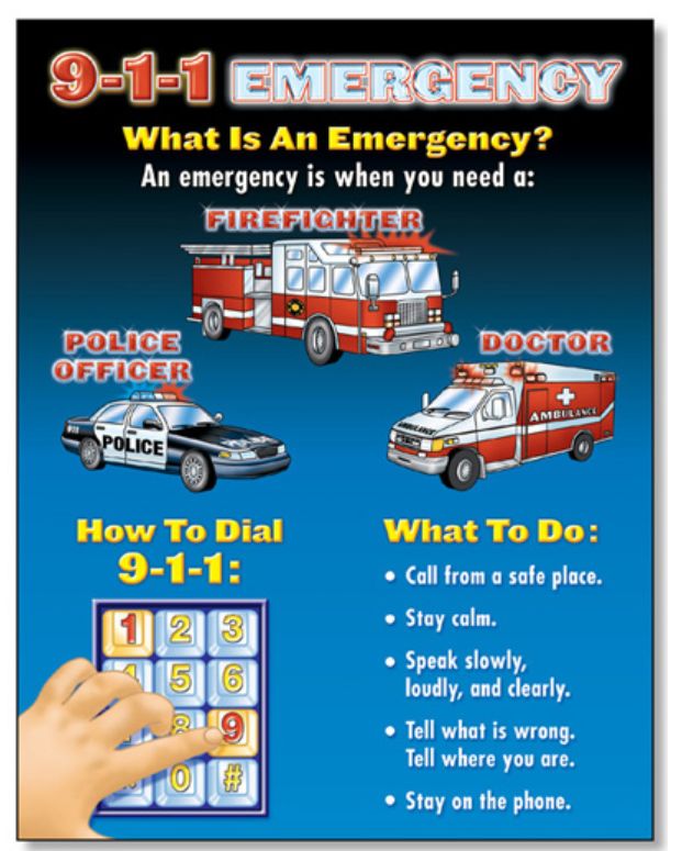9-1-1 Emergency Poster