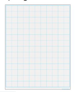 Graphing Grid 1/2 Inch Squares Write-On/Wipe-Off Chart