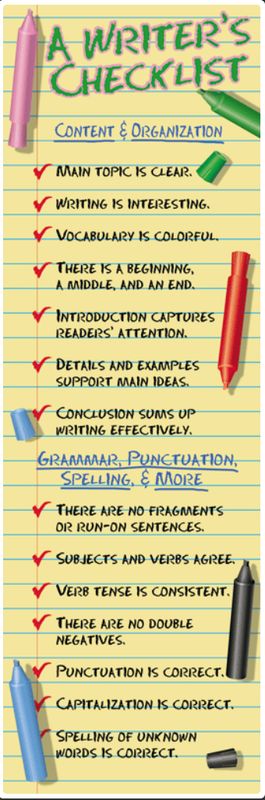 A Writer's Checklist Colossal Poster