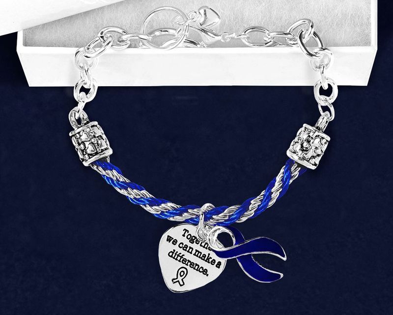 Rope Blue Ribbon Bracelet