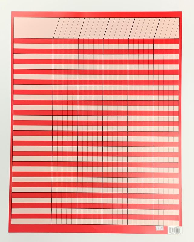 Poppy Red Color Incentive Chart