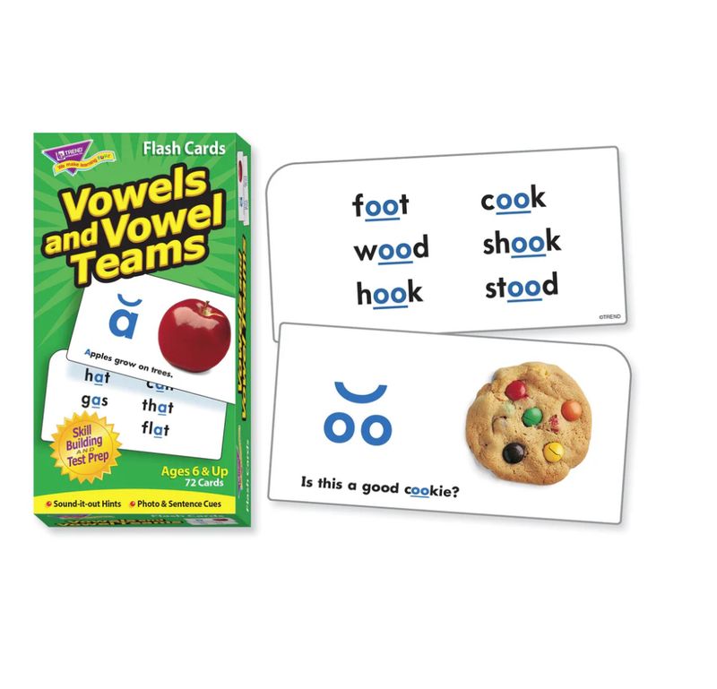 Vowels and Vowel Teams Skill Drill Flash Cards