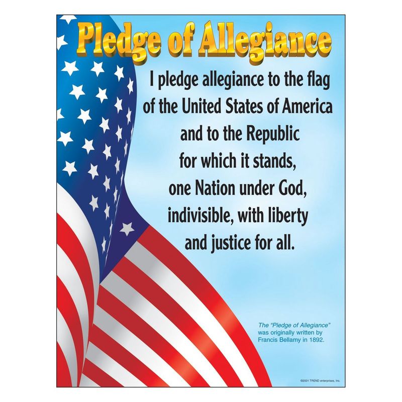 Pledge of Allegiance Learning Chart (T)