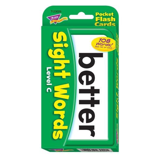 Level C Sight Words Flash Cards