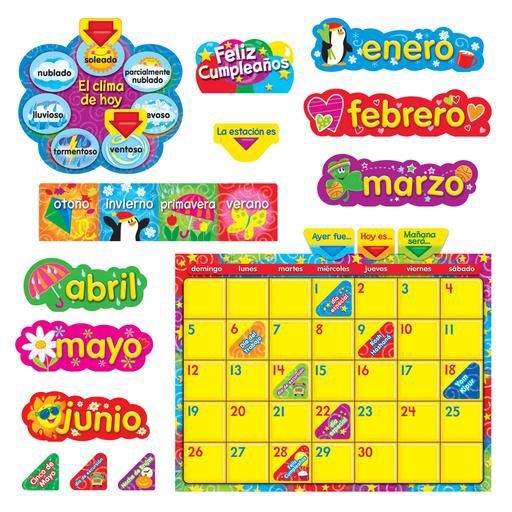 8321 (SP) Wipe-Off Calendario con Estrellas y Remolinos BBS