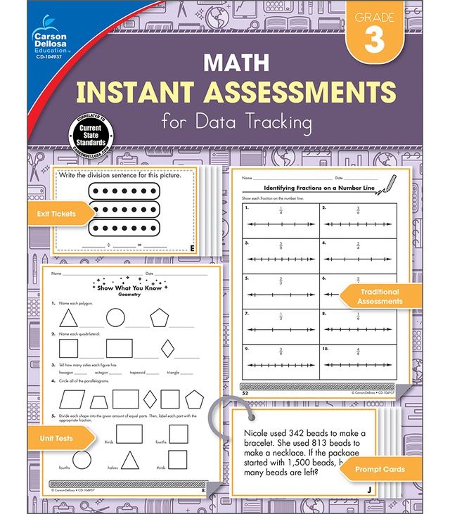 GR 3 Math Instant Assessments/Data Tracking Resource Book