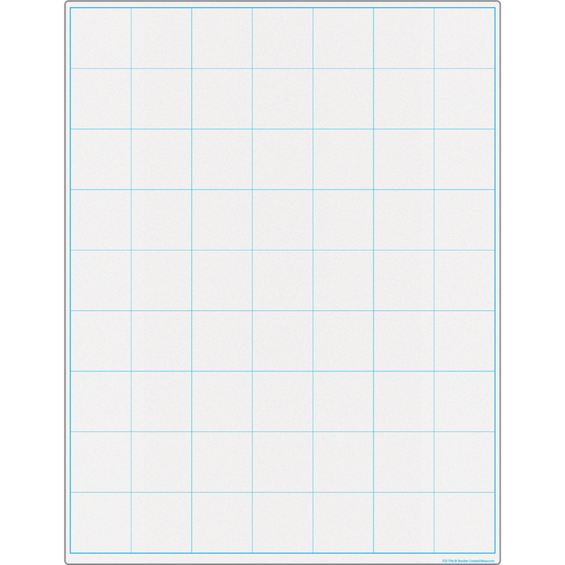 Graphing Grid Large Squares Write-On/Wipe-Off Chart