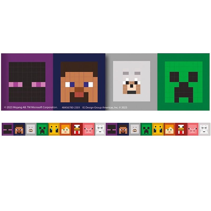 Minecraft Character Lineup Deco Border Trim