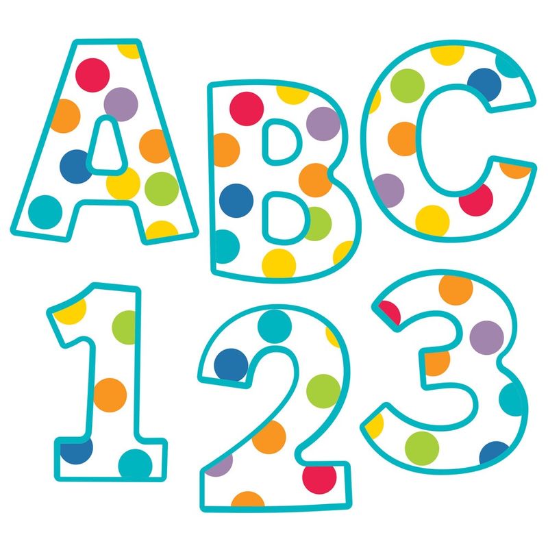 4in Color Me Bright Bulletin Board Letters