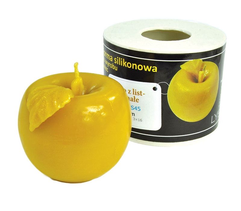 Silicone Mould - Apple With Leaf