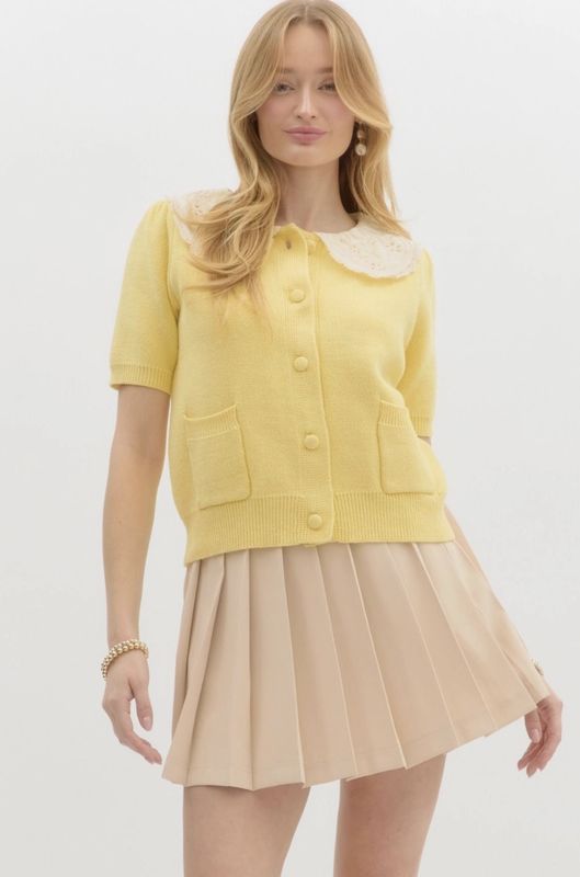Collared Lemon Sweater