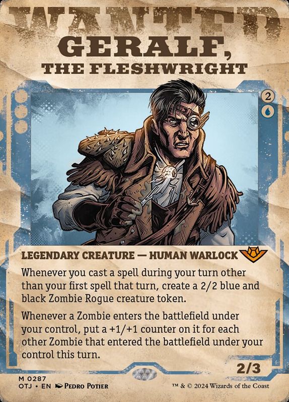 Geralf, the Fleshwright (Wanted Poster) OTJ_287