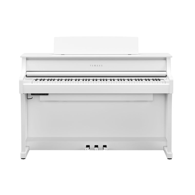 Yamaha Clavinova CLP-875 Console Digital Piano with Bench - Matte White
