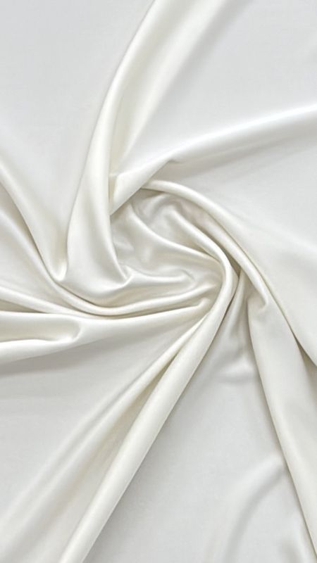 [ 18831 ] Crepe Crispy Plain Dyed/150cm/5g/CREAM Col 16 - per Meter