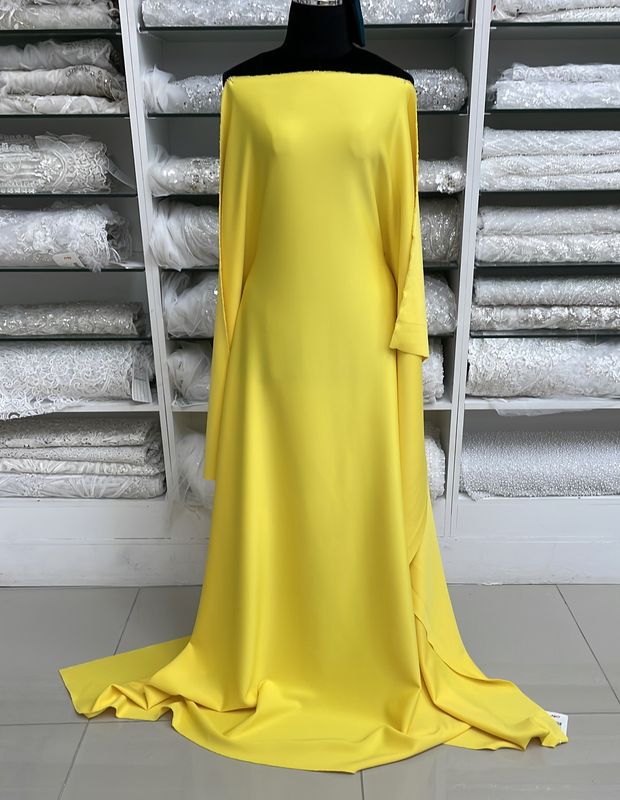 [ 19829 ] Knit Scuba Plain Dyed/150/5g/CANARY per Meter