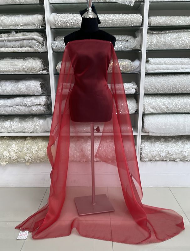 [ OR-G14A-3629-31 ] Organza 150-DeepRed per Meter