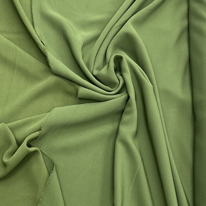 [ 14943 ] Crepe Victoria/150cm/5g/OLIVE per Meter
