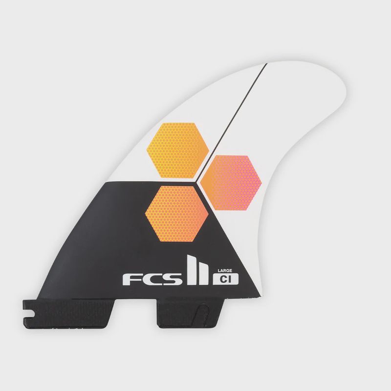 FCS II CI PC Tri Fins Large - White