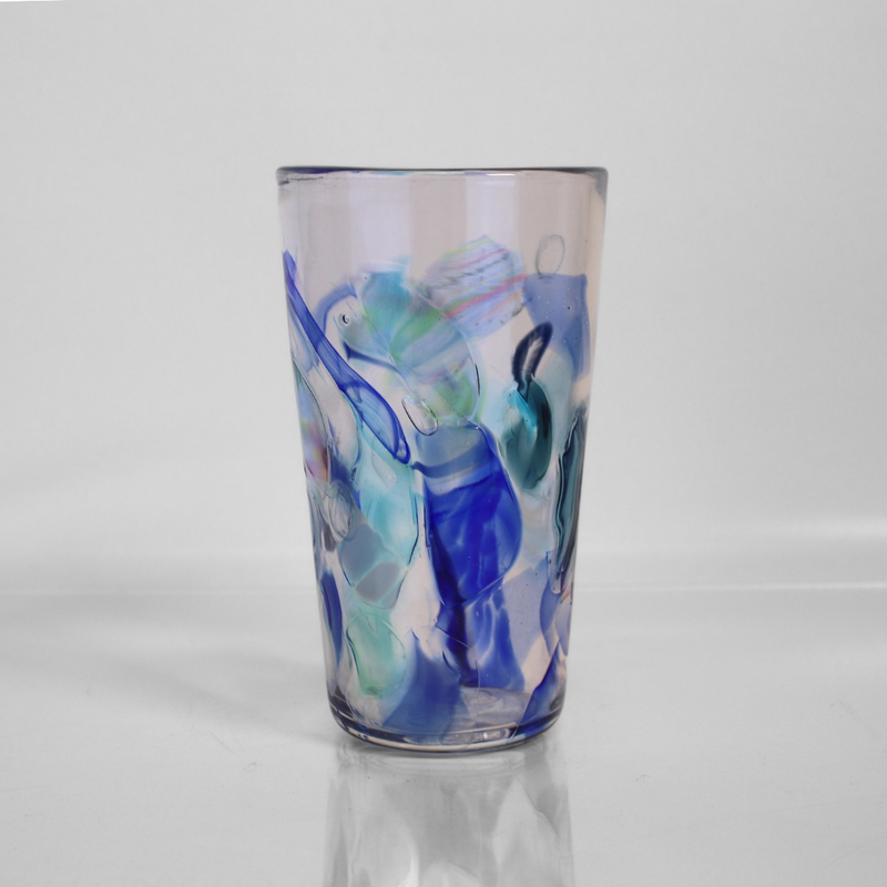 Ghost Pepper Glass Pint Glasses - Colorful Handmade Art