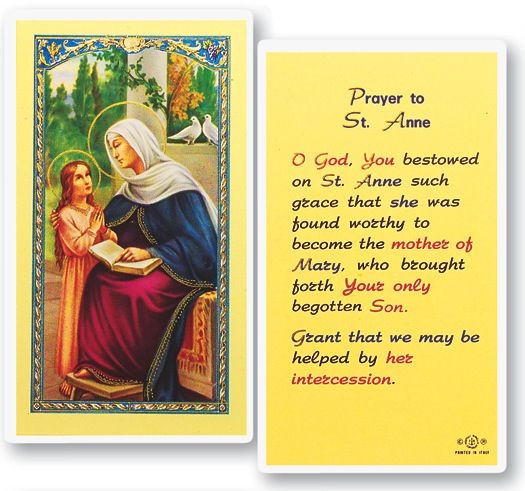 St. Anne Holy Cards