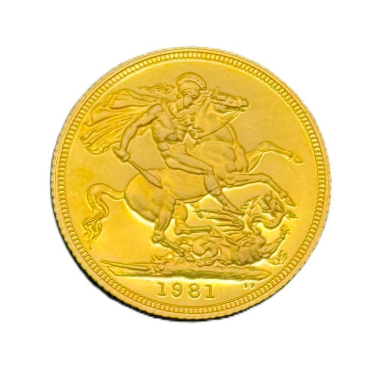 1981 UK Gold Proof Sovereign Elizabeth II