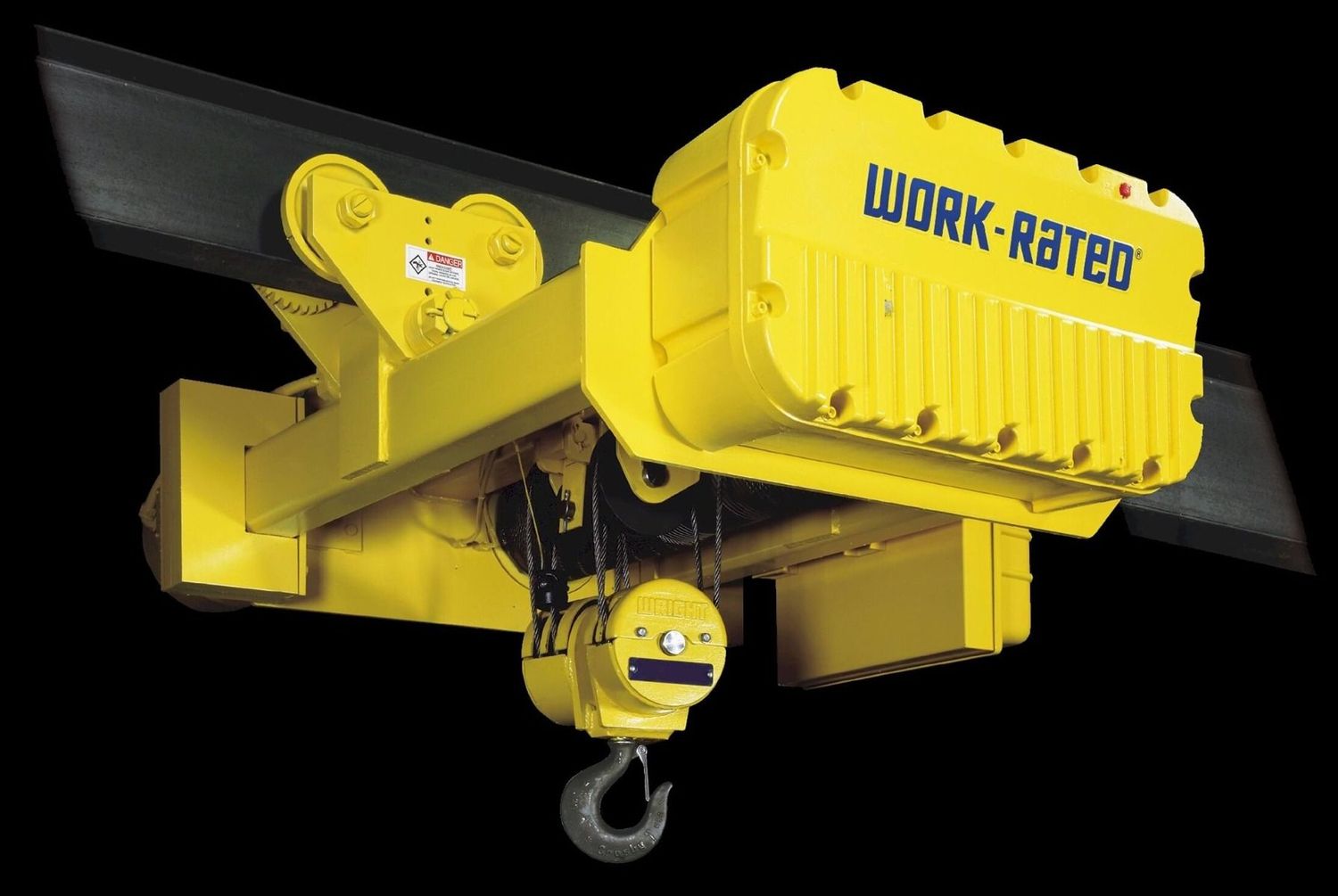 Acco Work-Rated, 5-Ton Electric Wire Rope Hoist, 15 fpm, 20 ft Lift ...