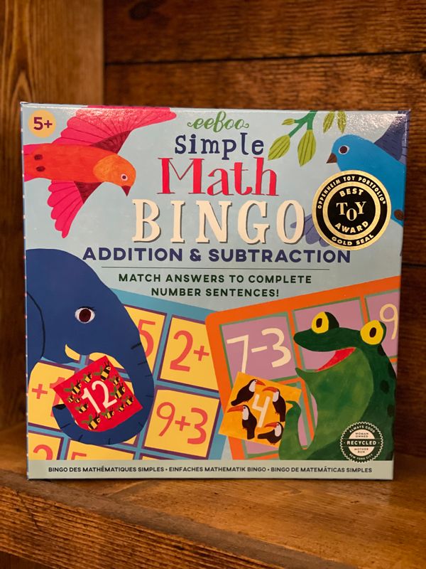 Simple Math Bingo