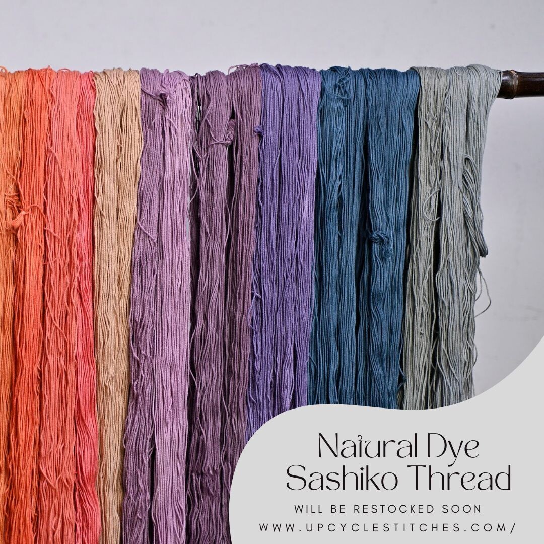 Natural Dye Sashiko Thread
