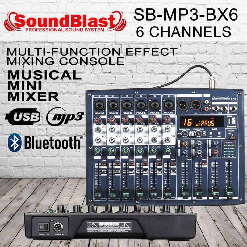 SB-MP3-BX6 SOUND BLAST MIXER --- PROFESSIONAL FACTORY
