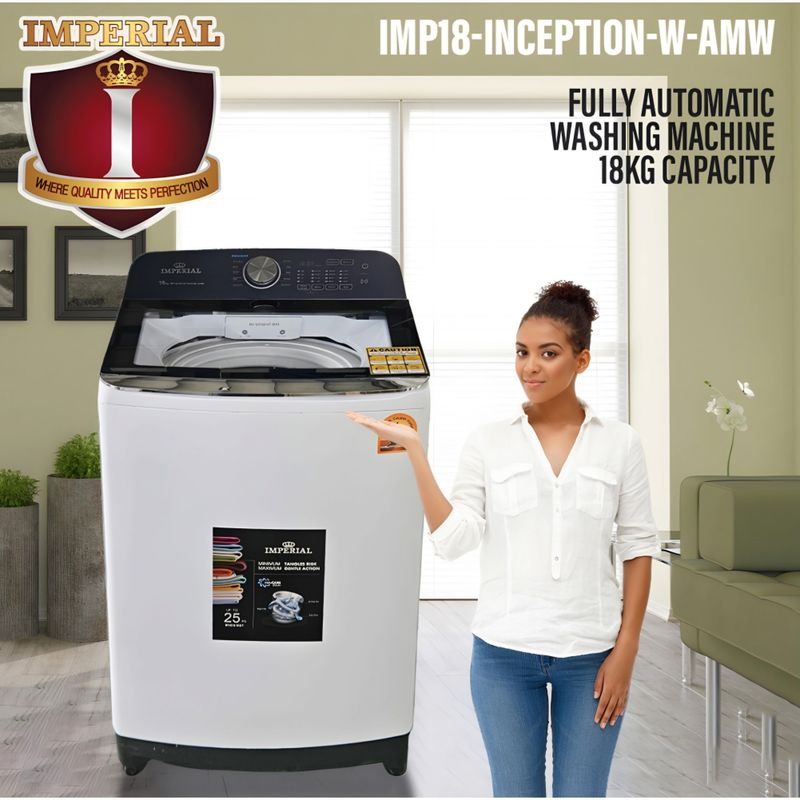 IMP18-INCEPTION-W-AMW IMPERIAL 18 KG AUTOMATIC WASHER 2025 MODEL CHECK