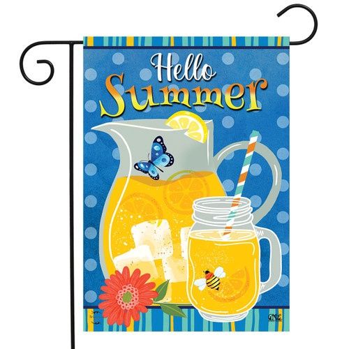Hello Summer Lemonade Garden Flag