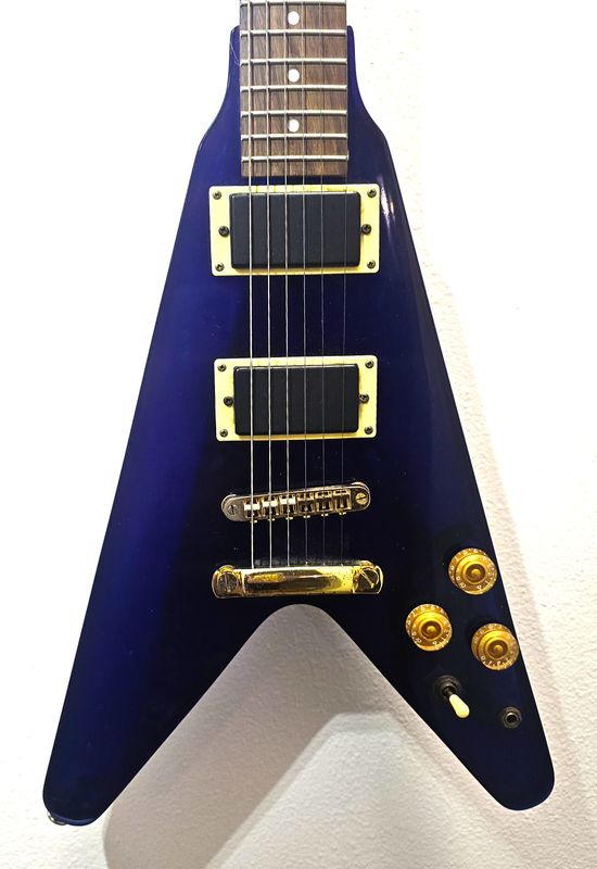 Grand Flying V blue acrylic
