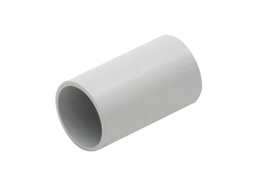 25mm Plain PVC solid Coupling Grey SC25C PC25