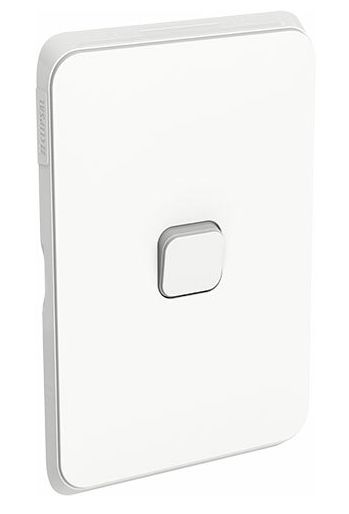 Clipsal Iconic 1 Gang Switch Plate Vivid White 3041VA-VW