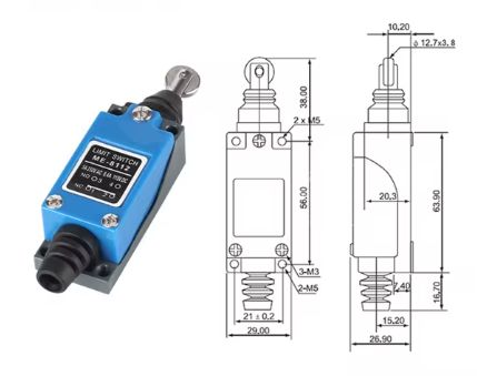 STEEL ROLLER PLUNGER LIMIT SWITCH