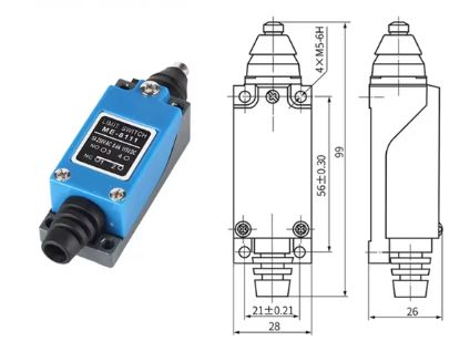 PUSH PLUNGER LIMIT SWITCH