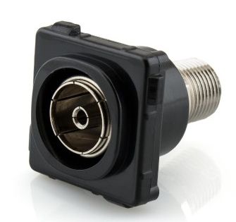 TV MECH FRONT PAL FEMALE REAR F TYPE MALE BLACK