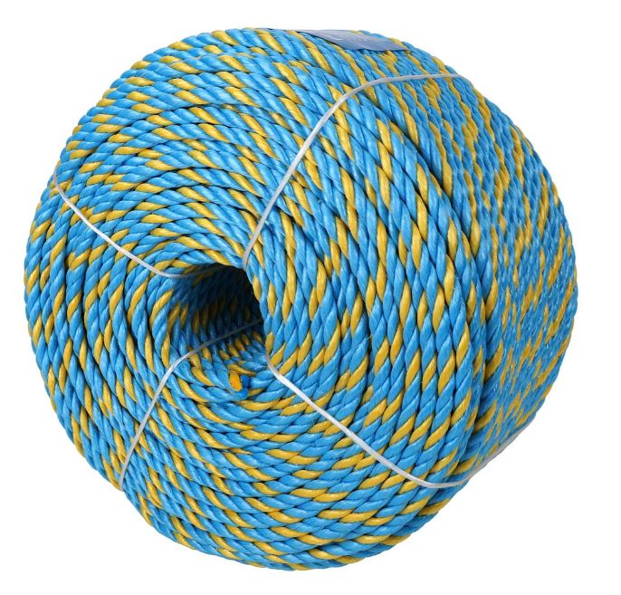 TELSTRA ROPE BLUE YELLOW 6MM X 400M LENGTH