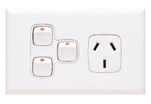 HPM EXCEL SINGLE GPO POWERPOINT WITH 2 EXTRA SWITCHES XL787/2XWE WHITE
