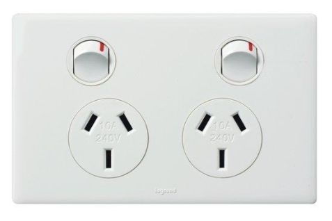 HPM Legrand Excel Life Double GPO Power Point ED777WE