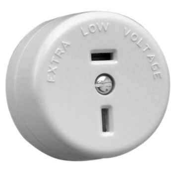 TWO 2 PIN POLARIZED SURFACE OUTLET SOCKET CLIPSAL 402/32