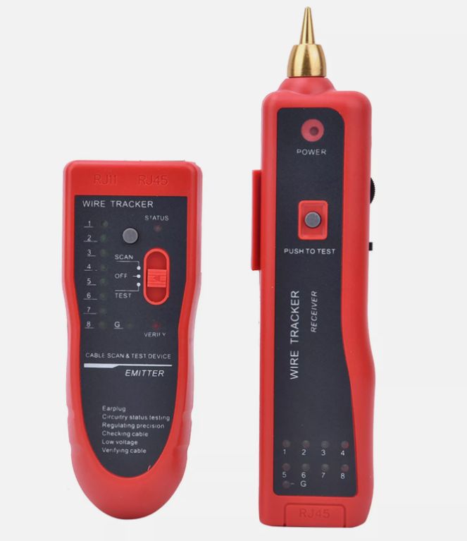 CABLE SCAN TEST FINDER DEVICE WIRE TRACKER TM-9 RJ45 RJ11 LINE FINDER