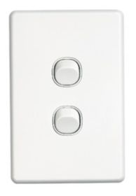 SLIMLINE SC2000 SERIES 2 GANG SWITCH SC2032VA