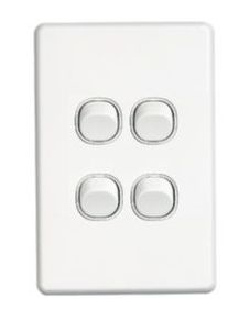 SLIMLINE SC2000 SERIES 4 GANG SWITCH SC2034VA