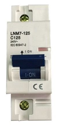 125A MCB CIRCUIT BREAKER 10KA 1 POLE 27mm PITCH C CURVE LNM7-125