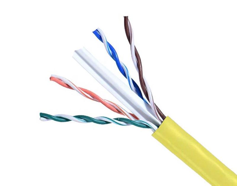 Datatek CAT6 UTP 24AWG data Cable Yellow 305m roll