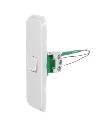 Iconic Architrave 1 gang switch with LED module CLI3041AL-VW