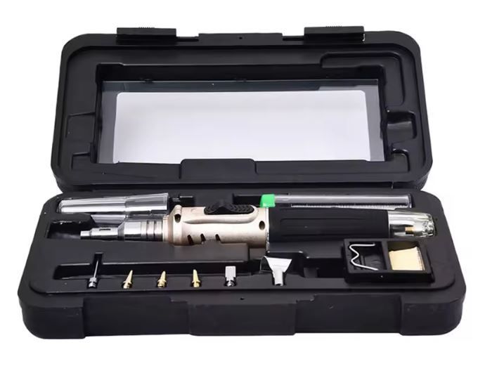Gas Soldering Iron kit with case