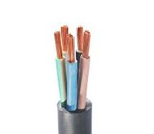 Heavy Duty Rubber 4mm 4 core + Earth cable Black 100m Roll RF4040-100BLK